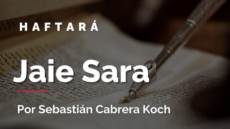 Haftará Jaie Sara - Comunidad Amijai
